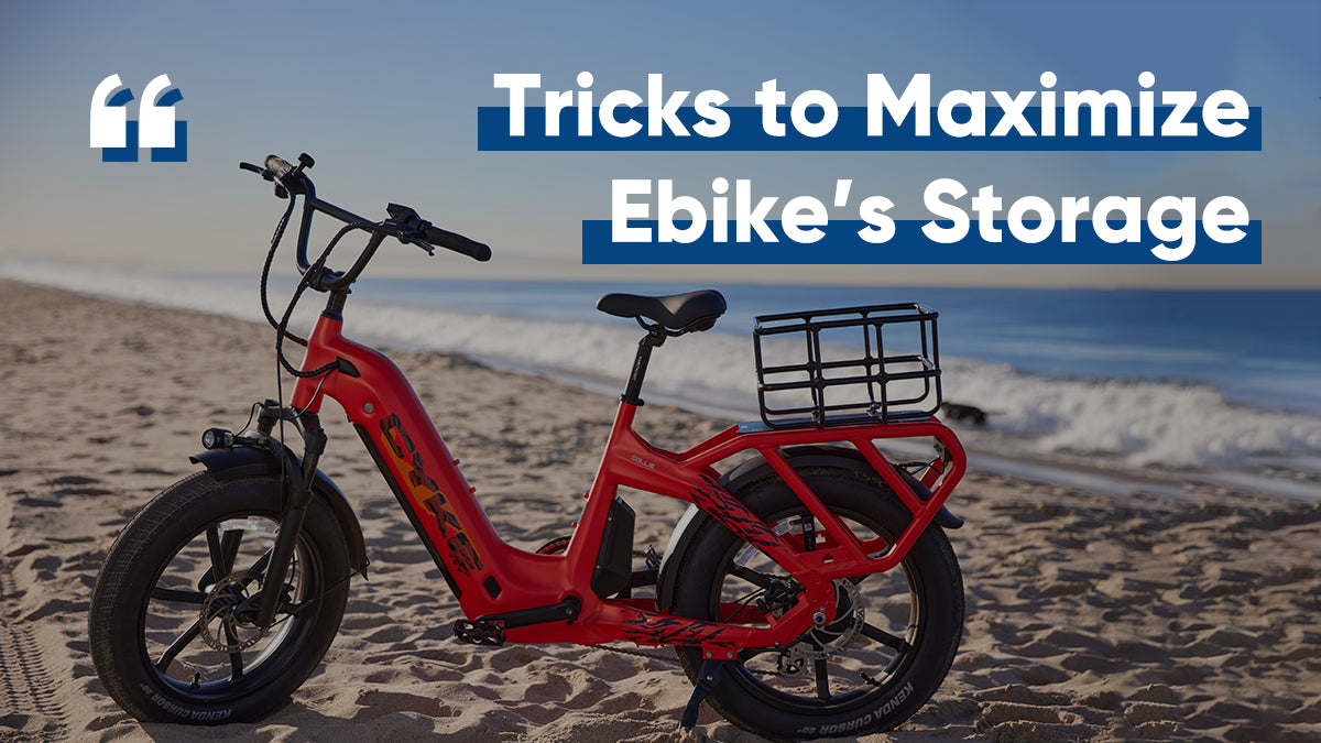 Tricks to Maximize Ebike’s Storage – CYKE Bikes