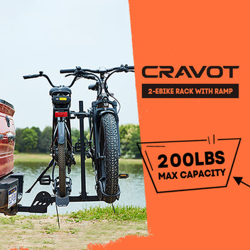 CRAVOT CyberRack E2 Hitch Bike Rack | 200 lbs, Foldable Design – CYKE Bikes