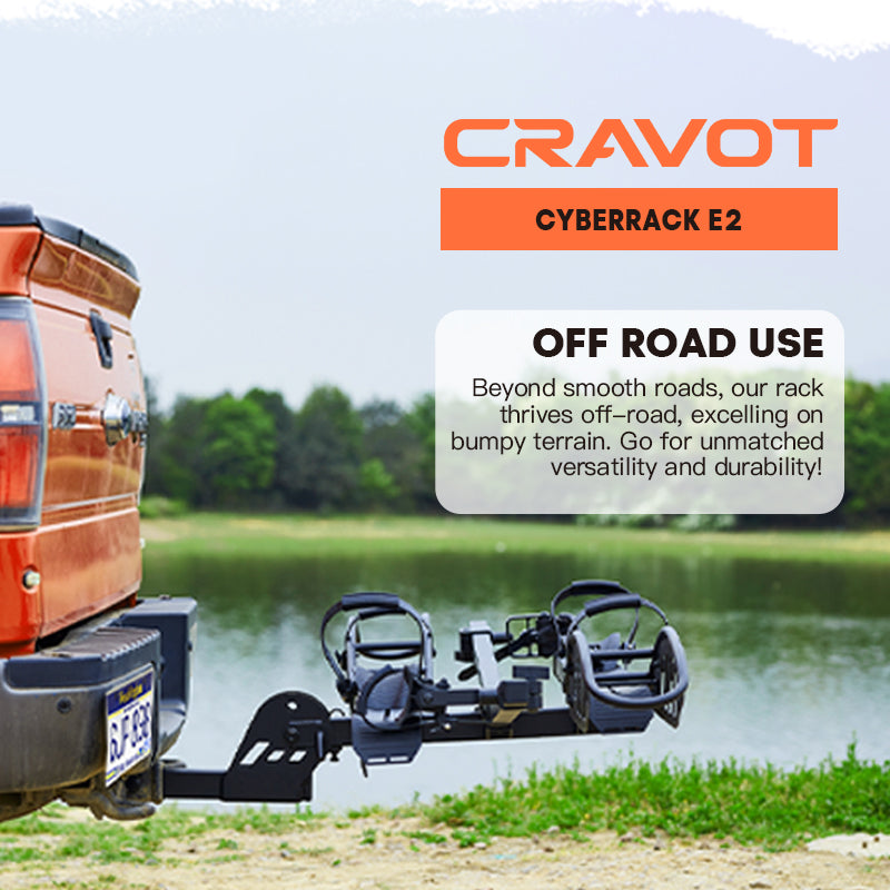 CRAVOT CyberRack E2 Hitch Bike Rack | 200 lbs, Foldable Design – CYKE Bikes