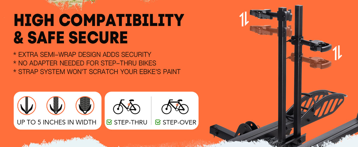 CRAVOT CyberRack E2 Hitch Bike Rack | 200 lbs, Foldable Design – CYKE Bikes