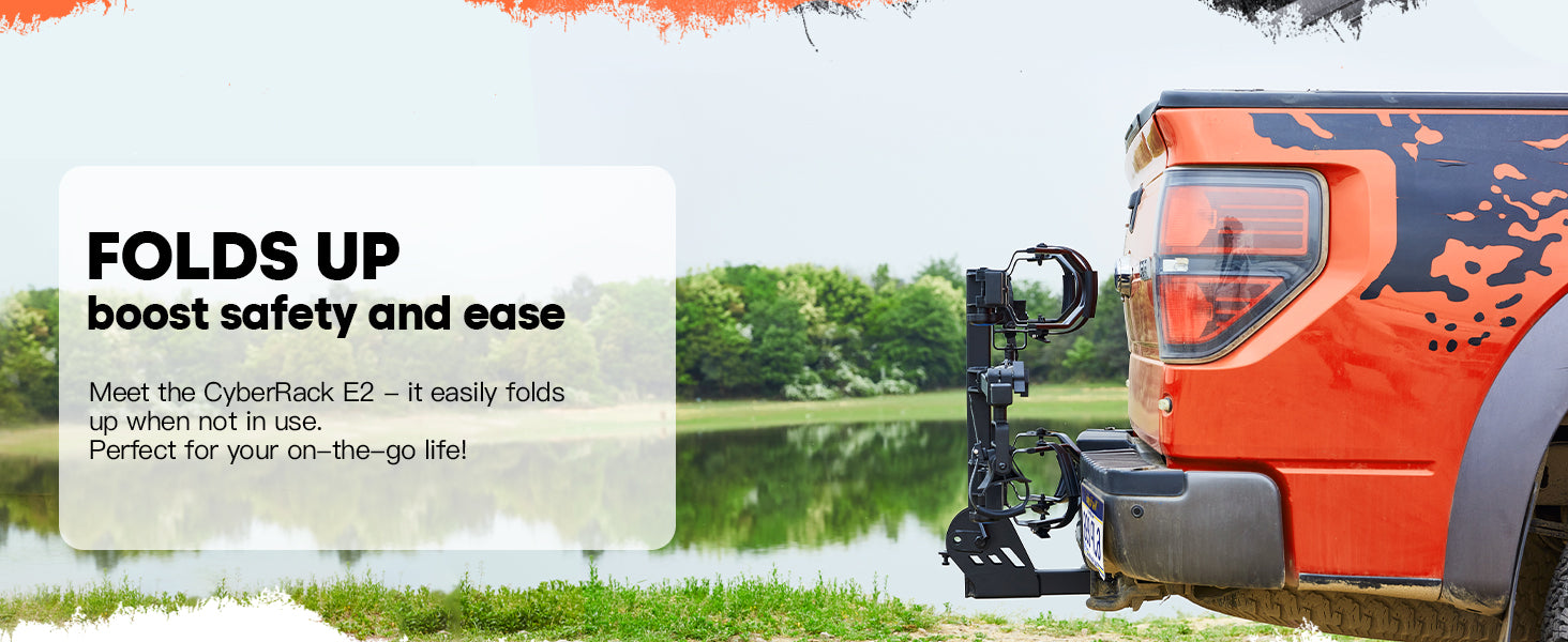 CRAVOT CyberRack E2 Hitch Bike Rack | 200 lbs, Foldable Design – CYKE Bikes