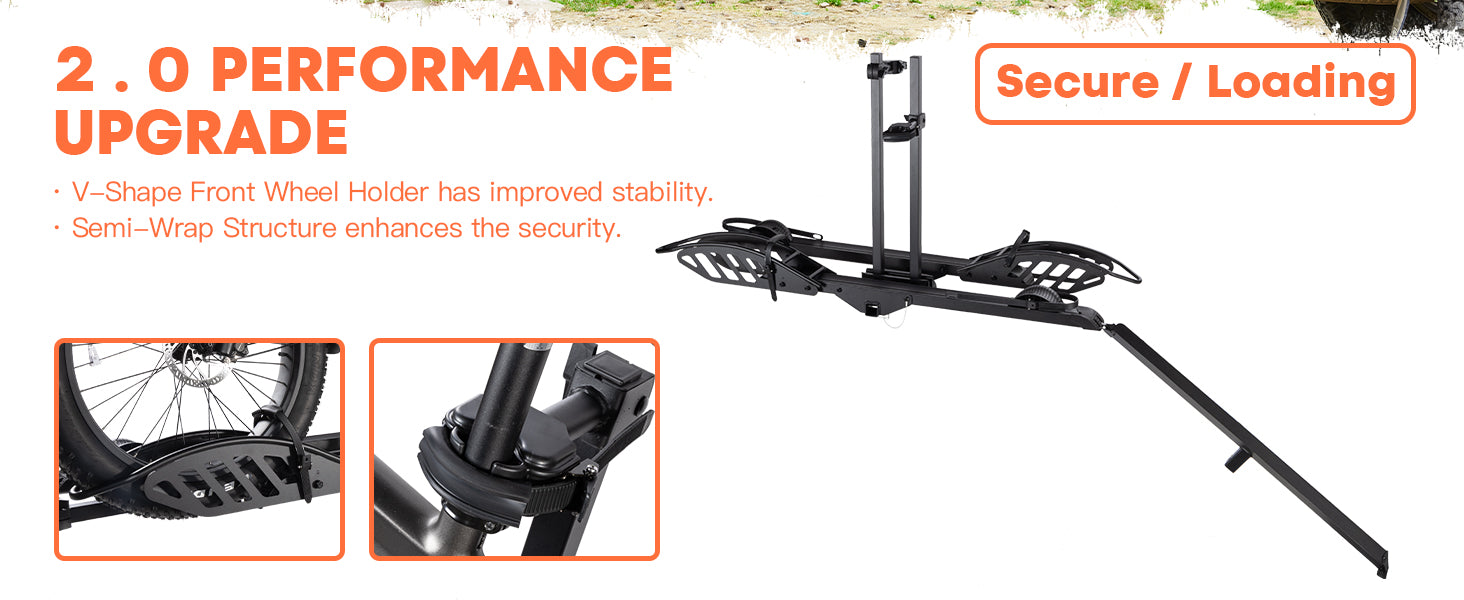 CRAVOT CyberRack E2 Hitch Bike Rack | 200 lbs, Foldable Design – CYKE Bikes