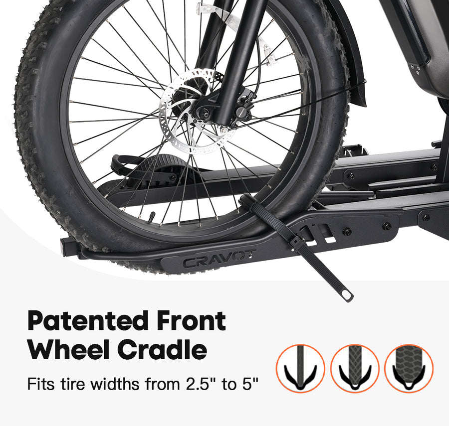 CyberRack E2 PLUS Hitch Bike Rack | 2’’ Receiver, 200 LBS Capacity ...