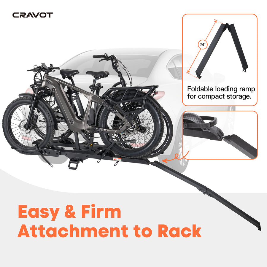CyberRack E2 PLUS Hitch Bike Rack | 2’’ Receiver, 200 LBS Capacity ...